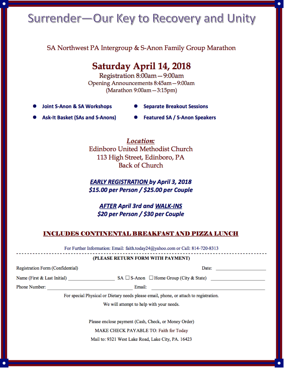 Surrender - Our Key to Recovery and Unity - Sexaholic Anonymous ...